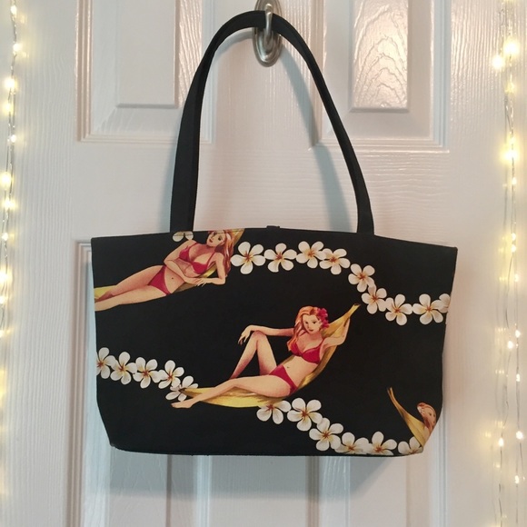 Bags | Canvas Pinup Girl Tote | Poshmark